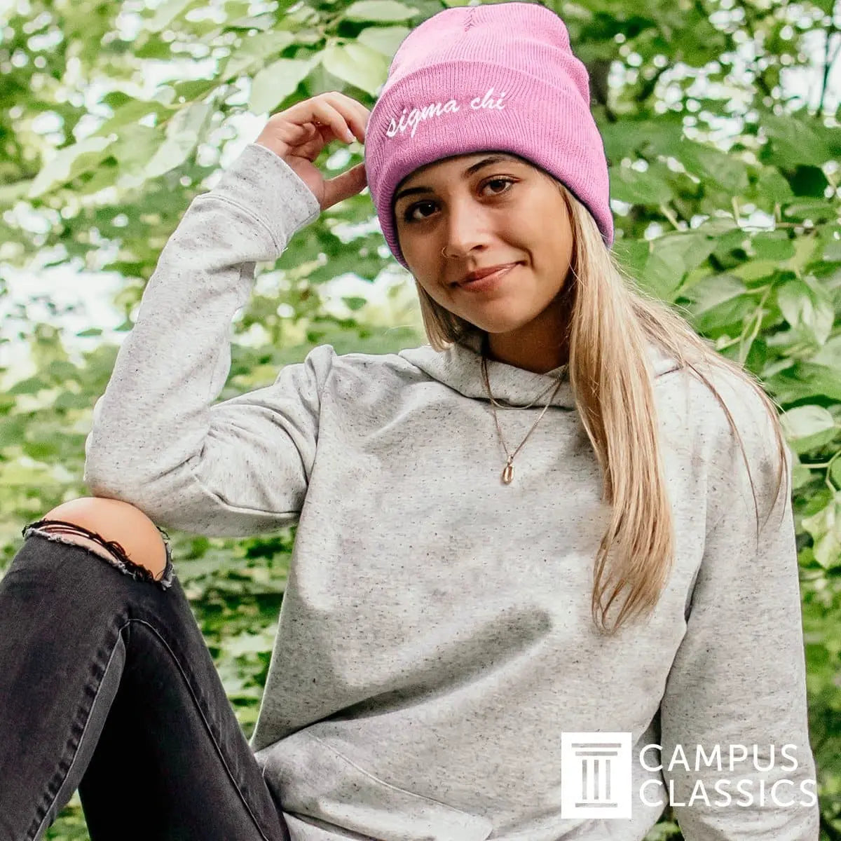 Pink Sweetheart Beanie – Campus Classics