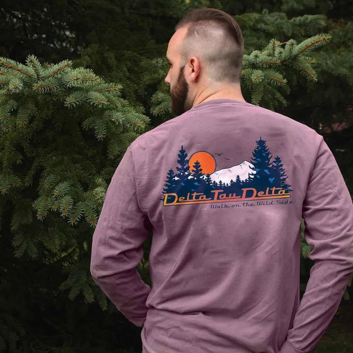 TKE Comfort Colors Berry Retro Wilderness Long Sleeve Pocket Tee ...