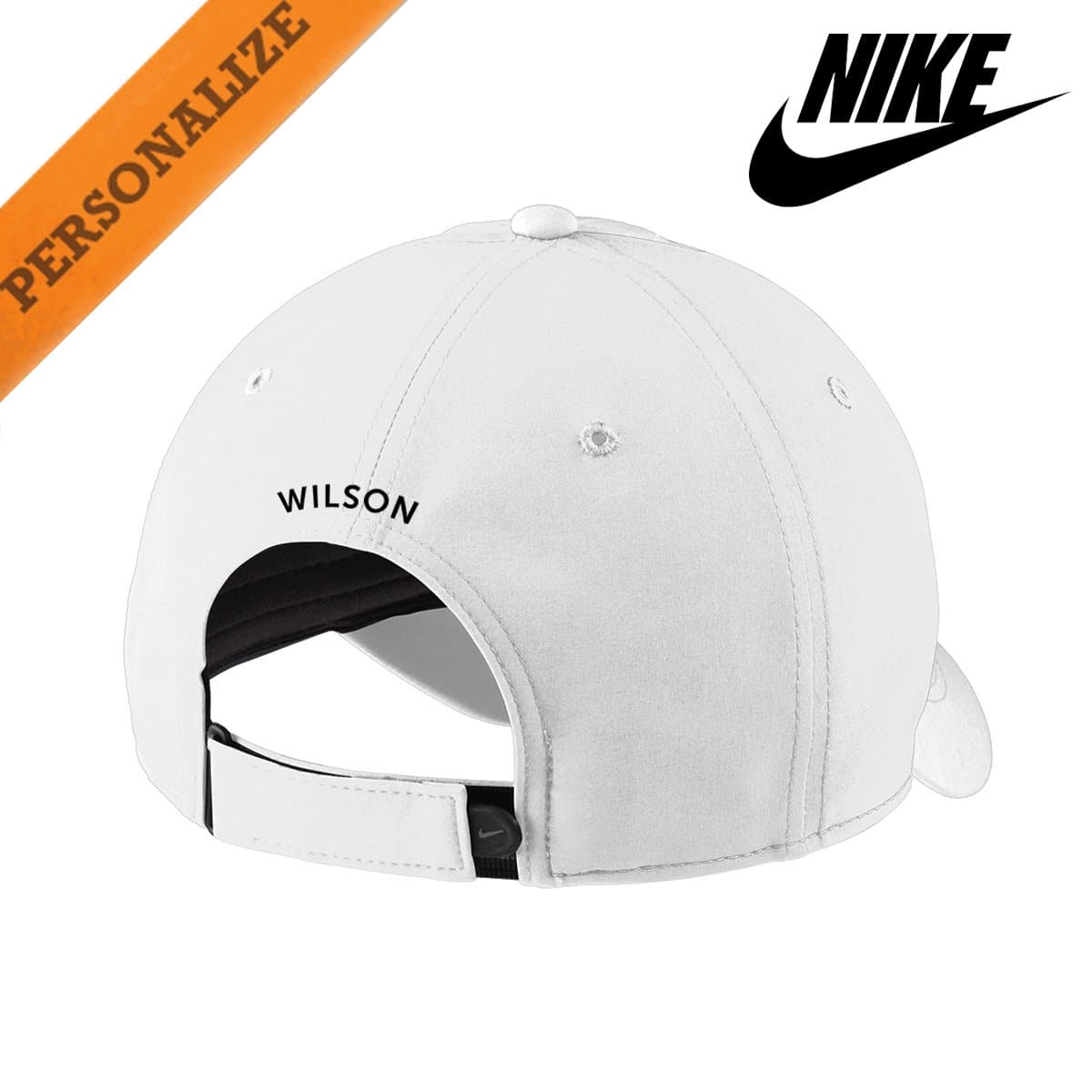 Alpha Sig Personalized White Nike Dri-FIT Performance Hat – Campus Classics